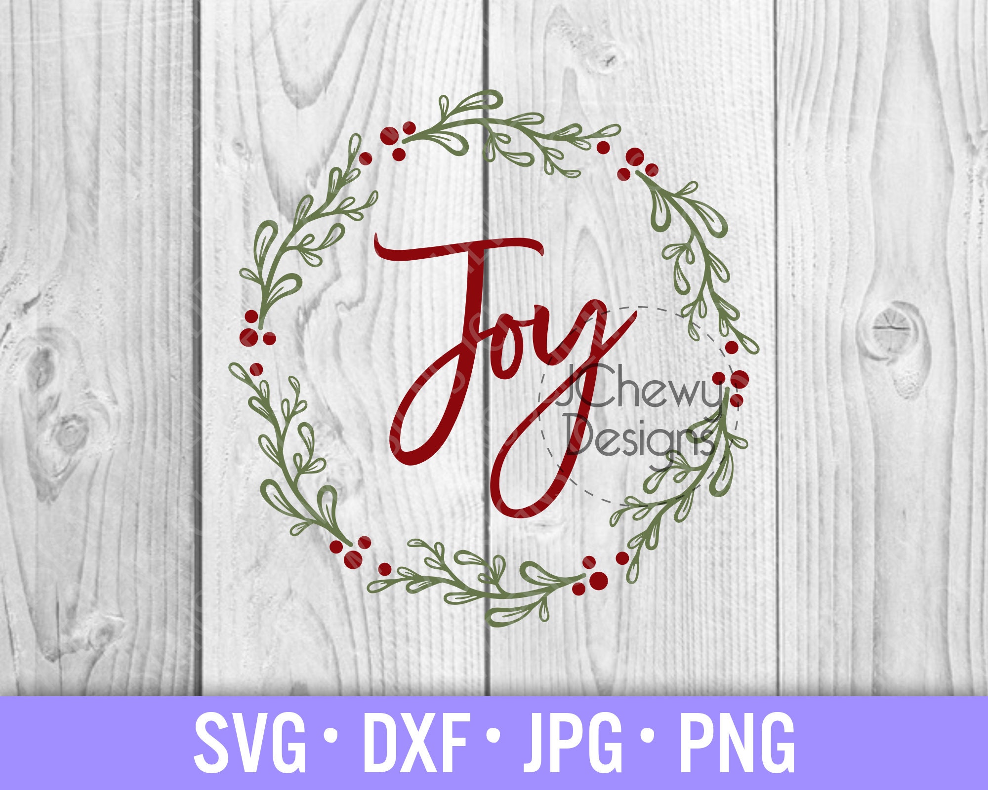 Joy Wreath SVG - Mistletoe Wreath Svg - Christmas Svg - Joy Svg - Svg ...