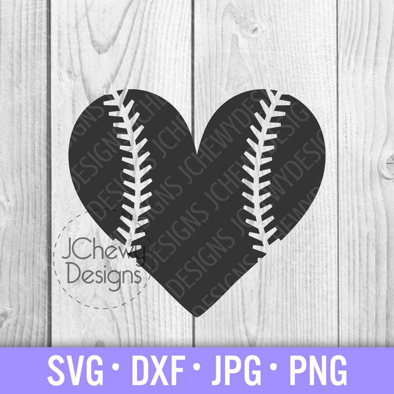 Baseball Heart - Etsy