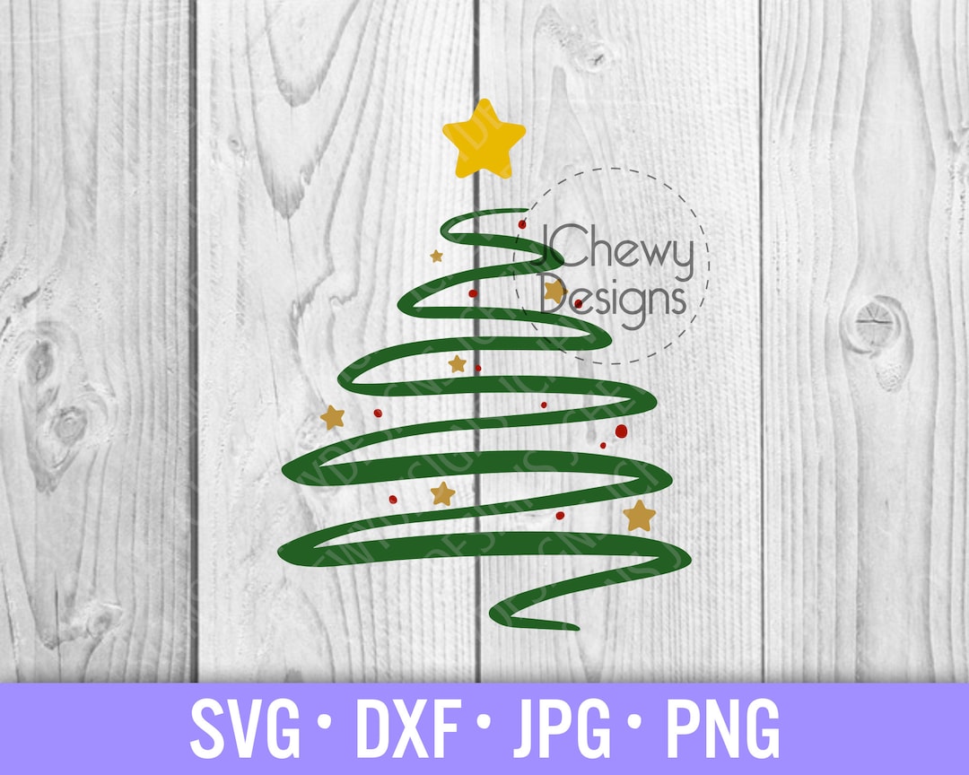 Scribble Christmas Tree SVG - Christmas Tree Svg - Christmas Svg - Xmas ...