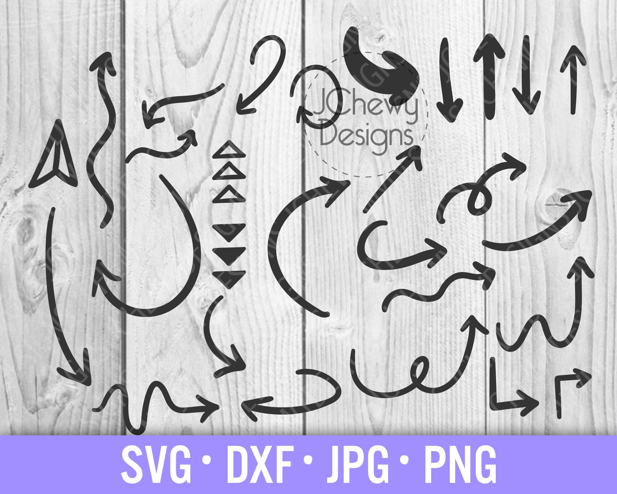 Hand Drawn Arrows SVG Arrows Svg Arrow Clipart Svg | Etsy