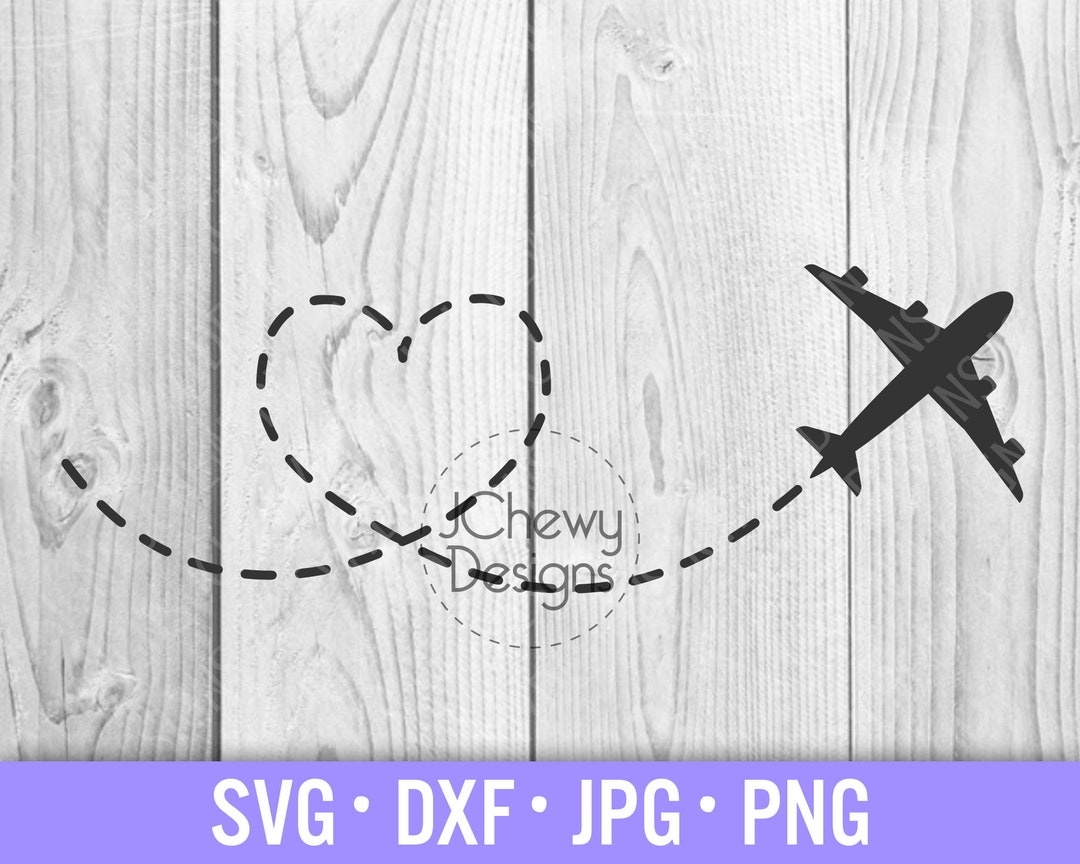 Airplane Heart SVG - Plane Svg - Valentine Svg - Traveling Svg - Svg ...