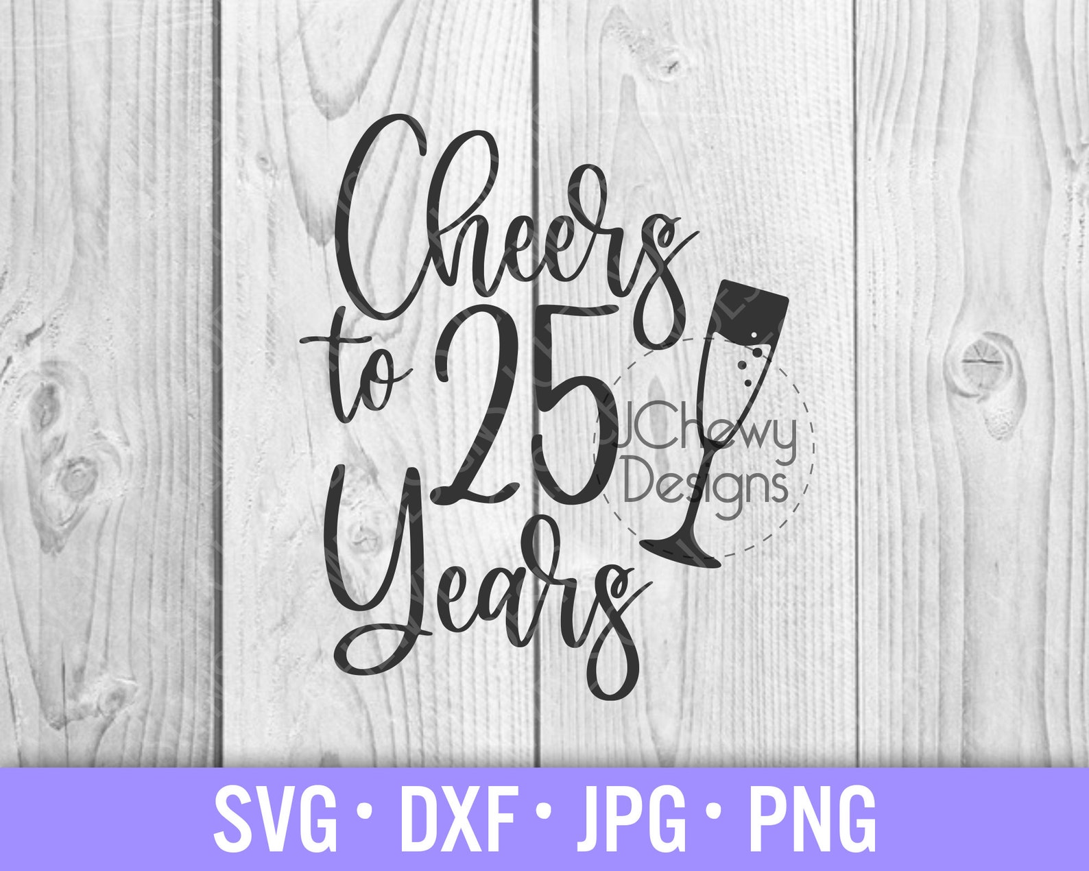 Cheers to 25 Years SVG 25th Birthday Svg 25 and Fabulous | Etsy