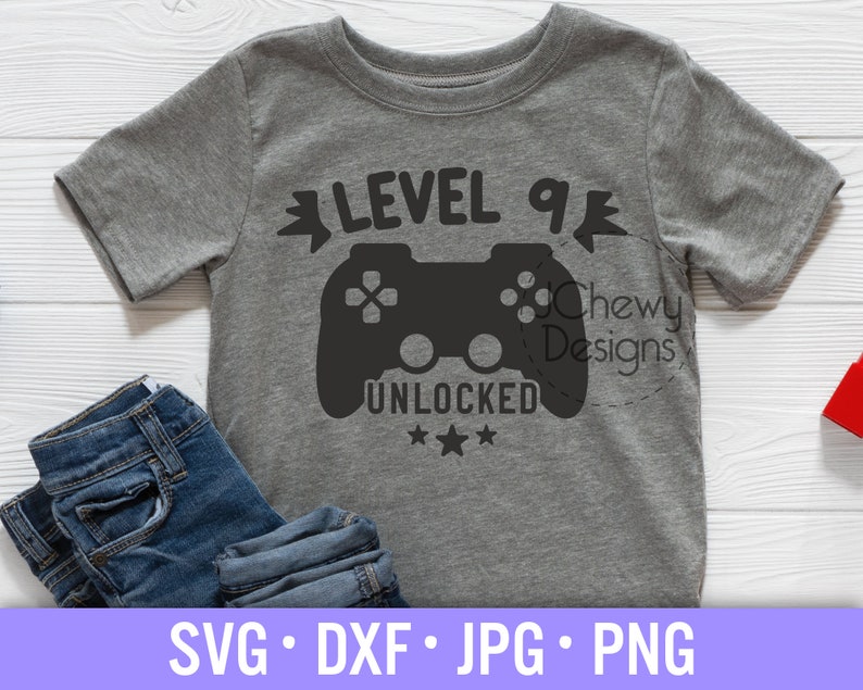 Level 9 Unlocked SVG 9th Birthday Svg Gamer Birthday Svg - Etsy