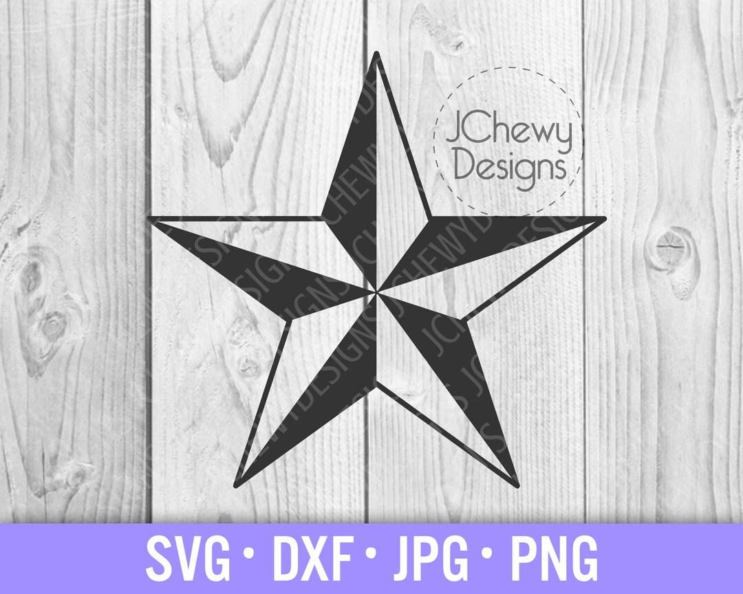 Shaded Star SVG - Texas Star Svg - Farmhouse Svg - Home Svg - Svg, Dxf ...