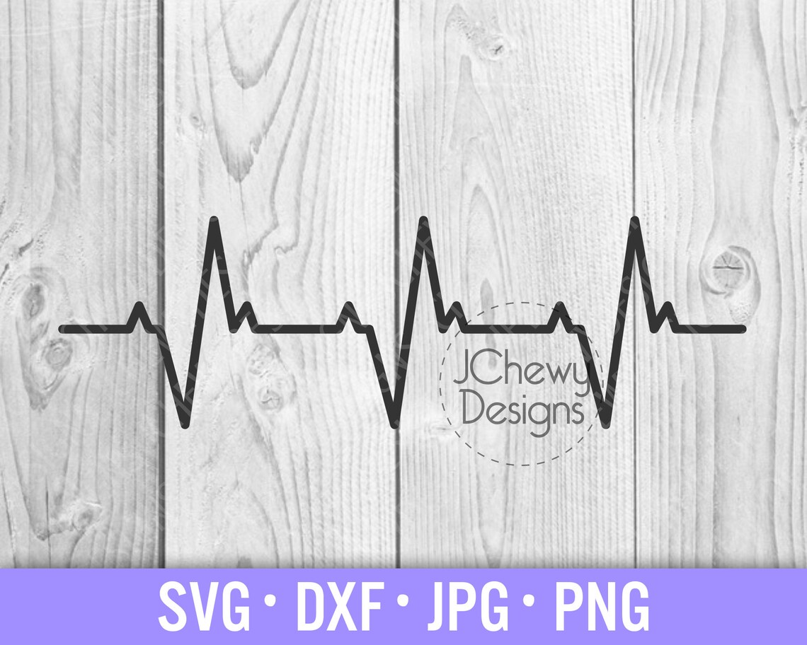 Heartbeat SVG EKG Svg Pulse Svg Cardio Svg Svg Dxf - Etsy