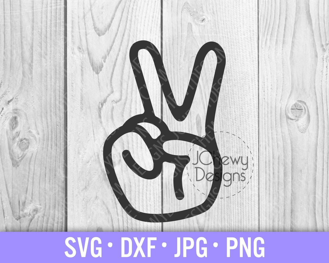 Peace Hand SVG - Peace Sign Hand Svg - Peace Svg - Peace Out File Svg ...