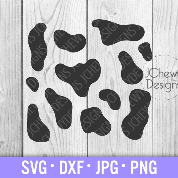 Cow Print Spots Svg - Etsy