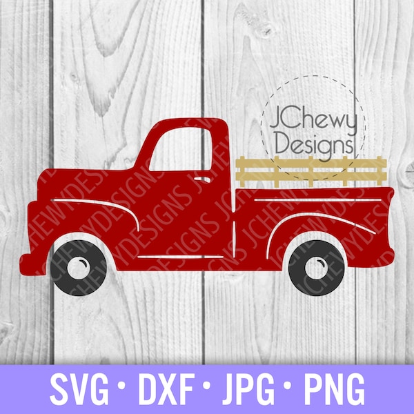 Red Truck Svg - Etsy