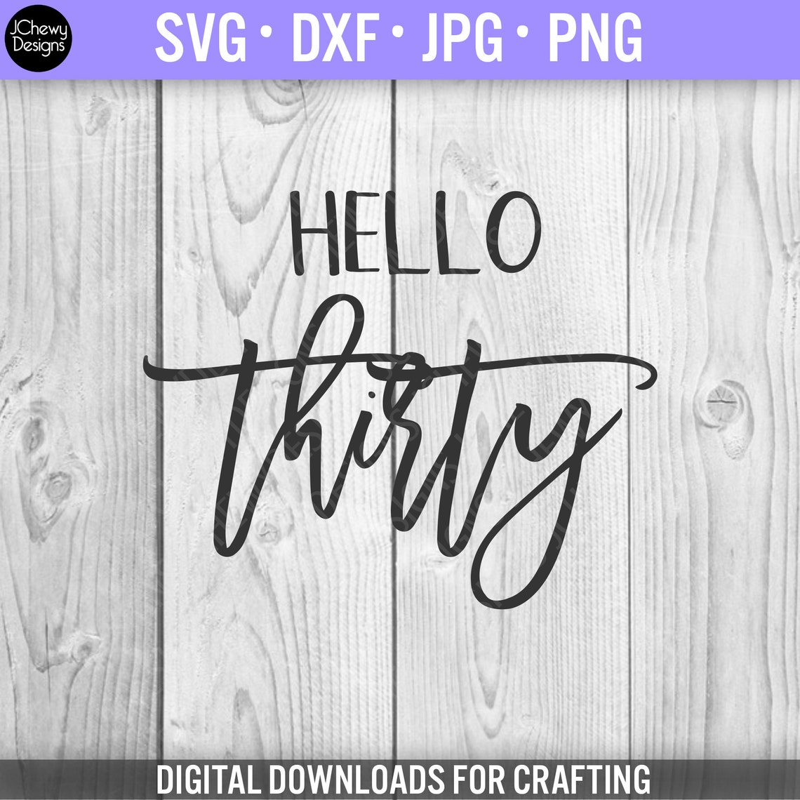 Hello Thirty SVG 30th Birthday Svg Birthday Shirt Svg | Etsy