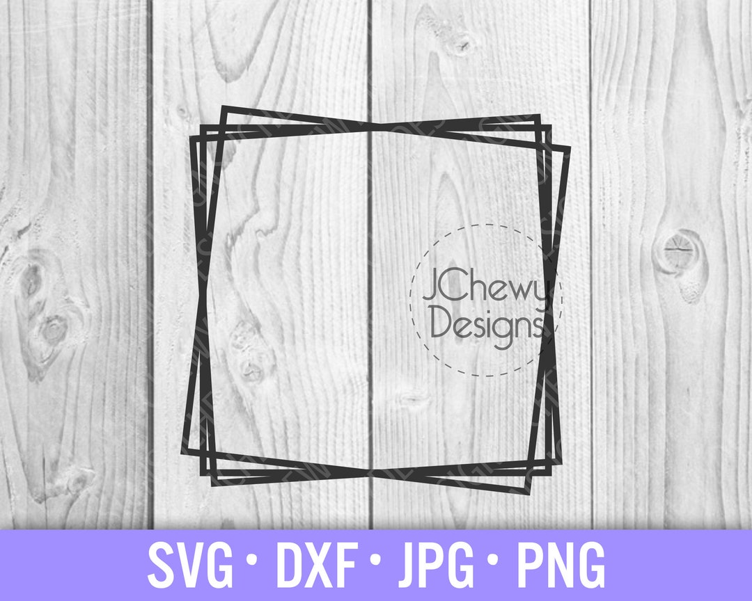 Squares Monogram Border SVG - Monogram Frame Svg - Square Monogram Svg ...