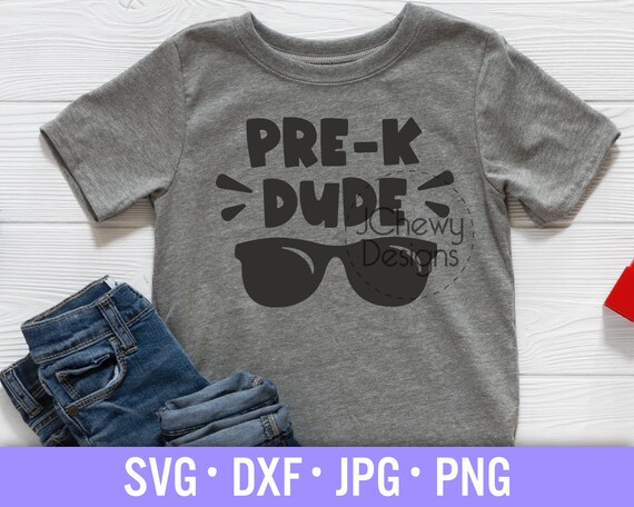 Pre-k Dude SVG Back to School Svg Preschool Svg Ready to - Etsy
