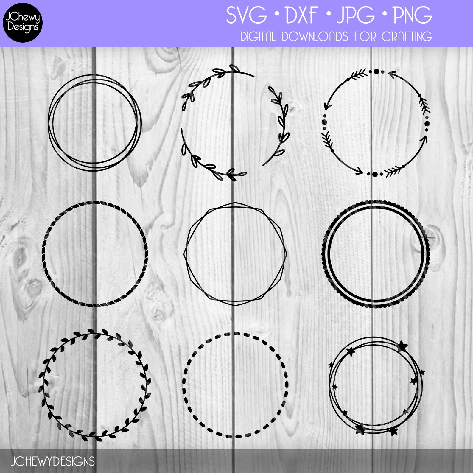 Big Monogram Frame SVG Bundle Monogram Frame Svg Monogram | Etsy