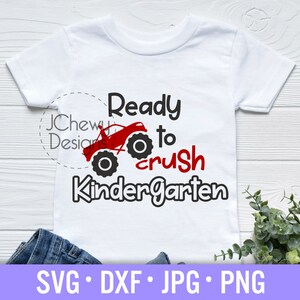 Ready to Crush Kindergarten SVG Back to School Svg Kindergarten Svg ...