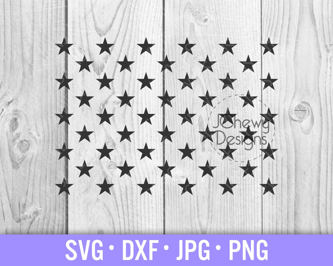 50 Stars SVG - American Flag Svg - 50 States Svg - USA Svg - Svg, Dxf ...
