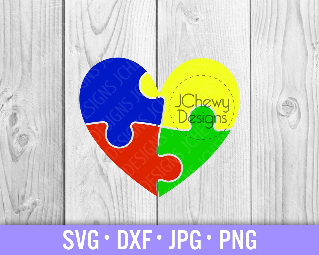 Autism Heart SVG Puzzle Pieces Svg Autism Awareness Svg Be Kind Svg Svg ...