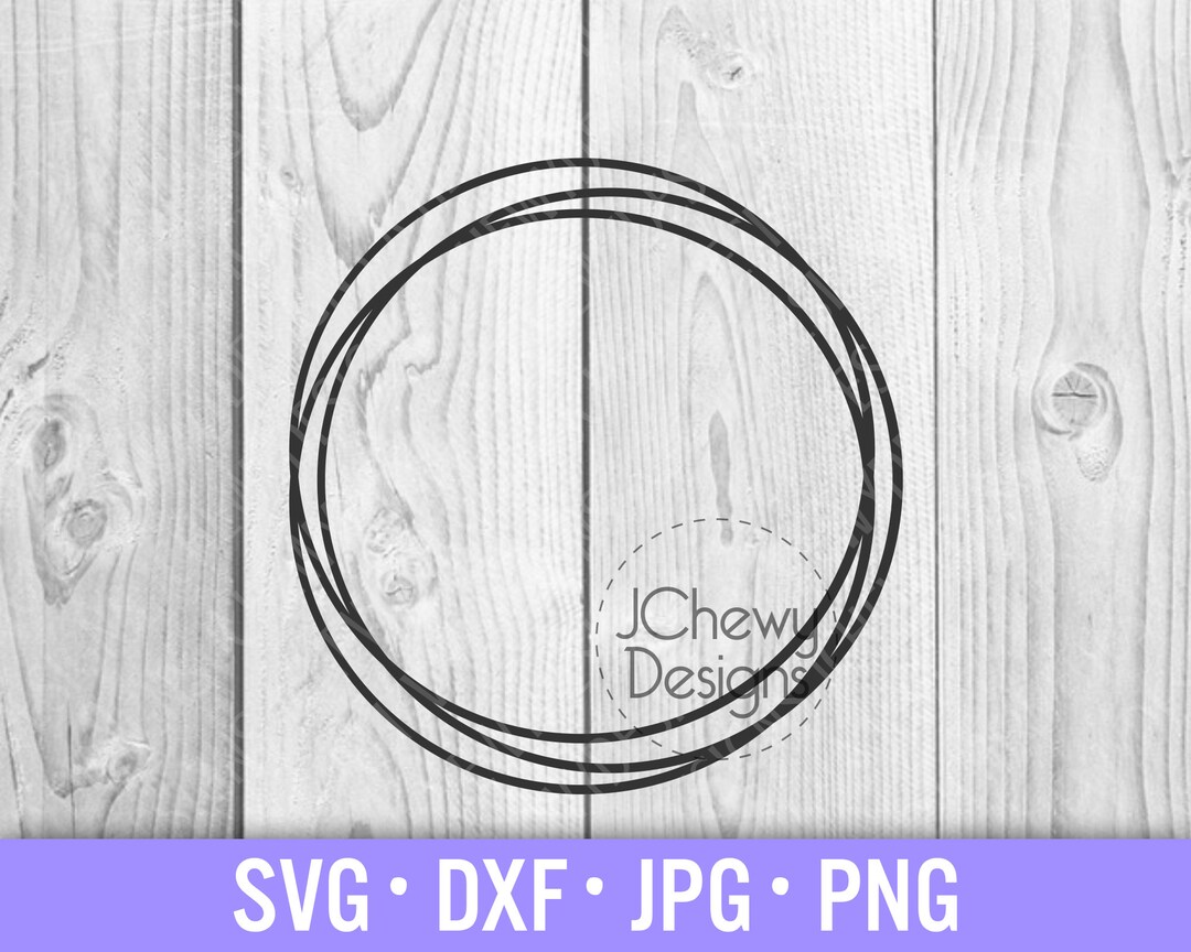 Circle Monogram Border SVG - Monogram Frame Svg - Circle Monogram Svg ...