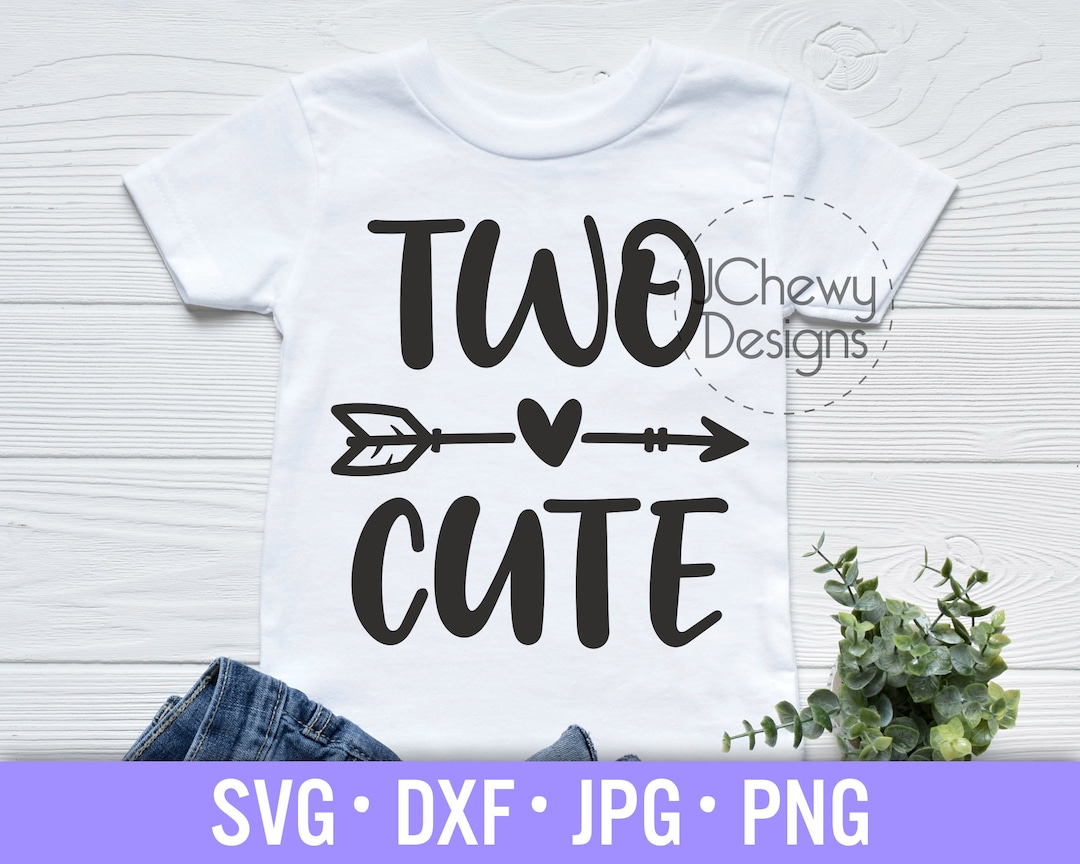 Two Cute SVG - Birthday Svg - Second Birthday Svg - Birthday Girl Svg ...