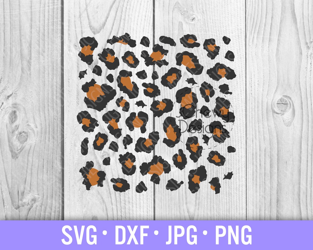 Leopard Print SVG - Fuzzy Leopard Print Svg - Cheetah Print Svg ...