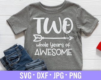 2nd Birthday Svg - Etsy