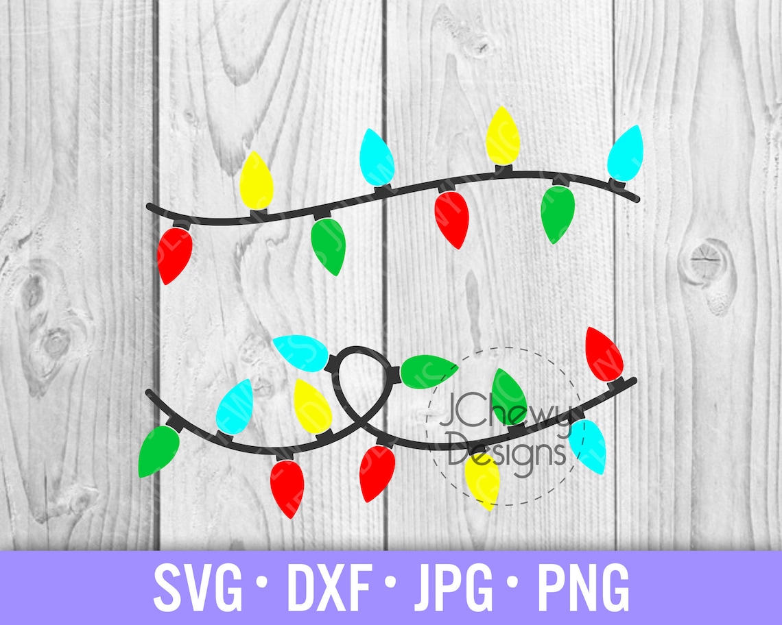 Christmas Lights SVG Christmas Light String Svg String | Etsy