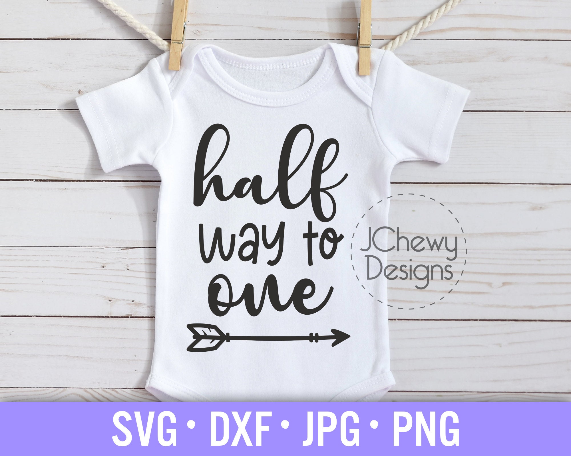 Halfway to One SVG Half Way to One svg Half Birthday svg | Etsy