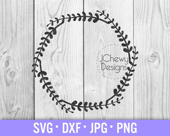Branch Wreath SVG Hand Drawn Leaves svg Leaf Wreath svg | Etsy