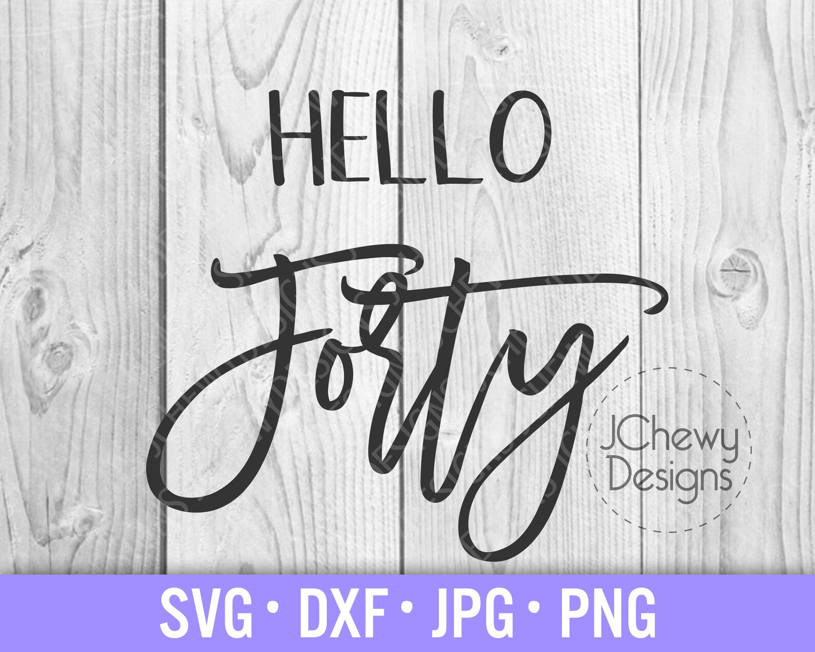 Hello Forty SVG 40th Birthday Svg Birthday Shirt Svg - Etsy