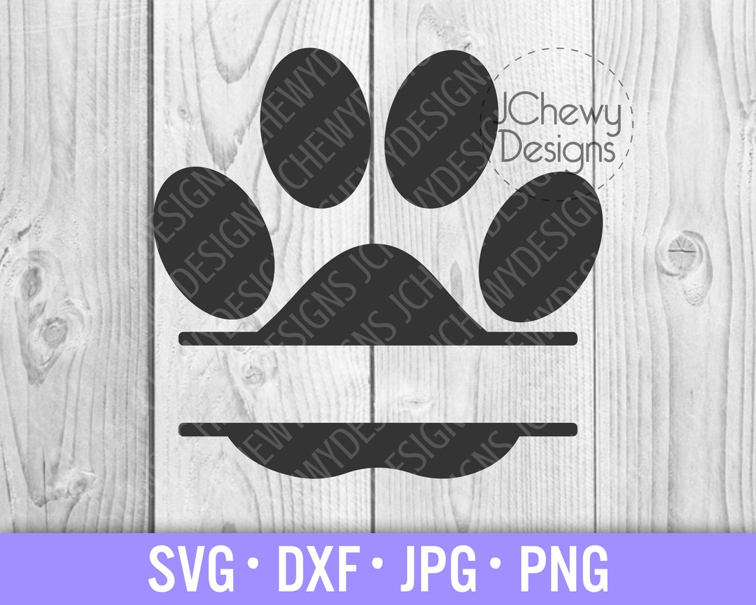 Paw Monogram SVG Pet Monogram Svg Paw Print Svg Dog Paw Svg Svg, Dxf ...