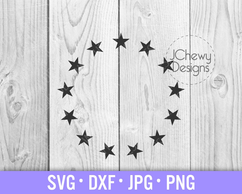 13 Stars SVG 13 Stars in a Circle Svg Betsy Ross Svg USA - Etsy