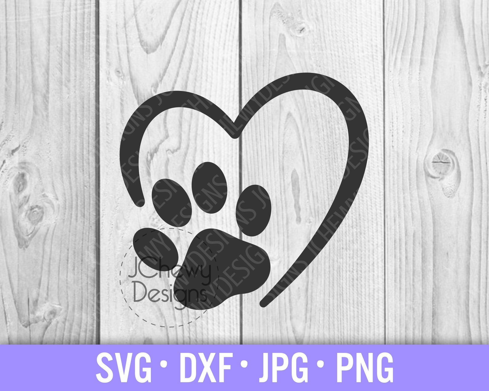 Love Pawprint SVG - Dog Paw Svg - Paw Svg - Dog Mom Svg - Svg, Dxf, Png ...