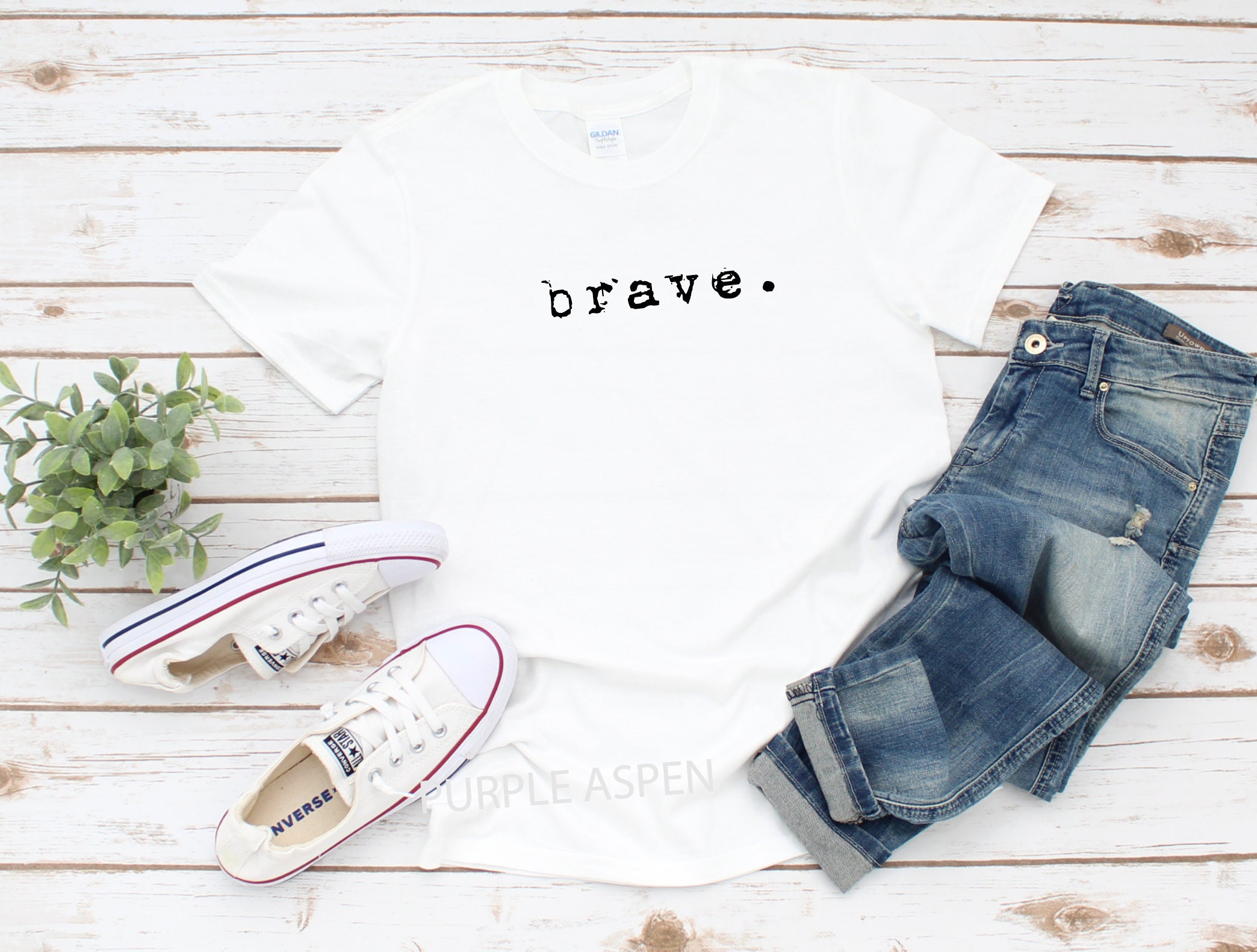 Brave Shirt / Brave T Shirt / Brave Shirts / Brave Clothing / One Word ...
