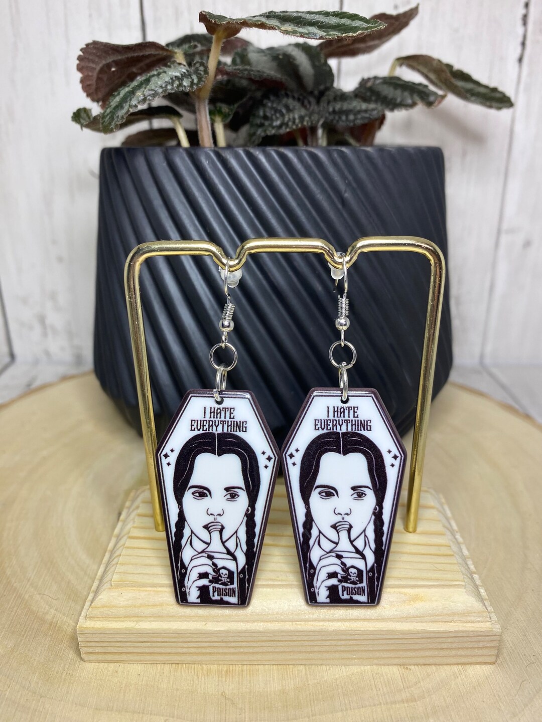 The Addams Family Wednesday Addams Halloween Earrings Gothic Earrings ...