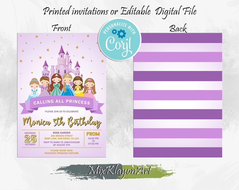Editable Birthday Party Invitation Digital Invitation - Etsy