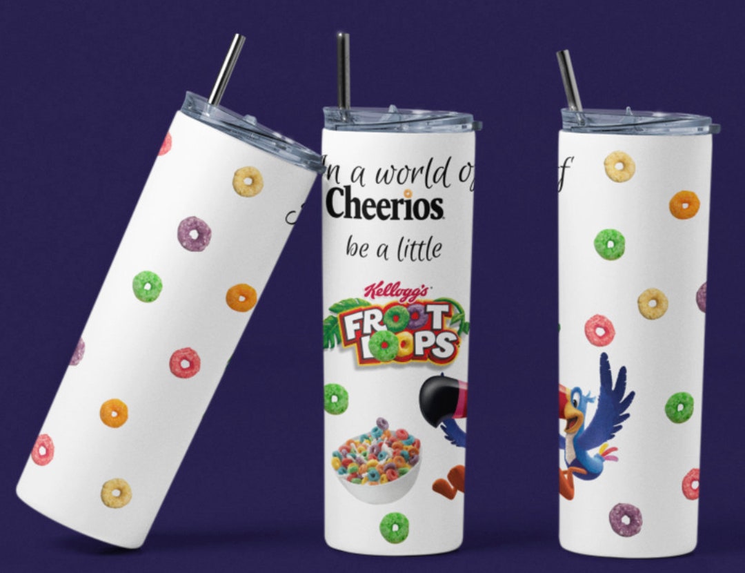 In a World of Cheerios Be a Little Fruit Loops 20-ounce - Etsy