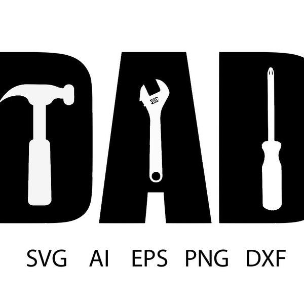 Dad Tools Svg - Etsy