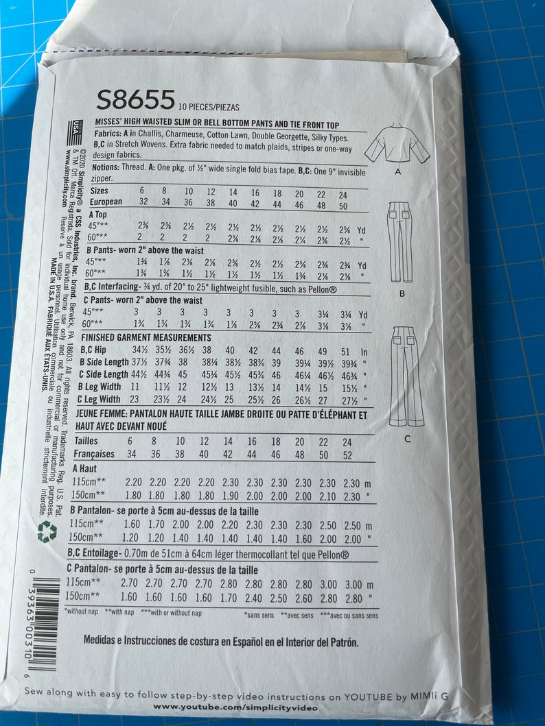 Mimi G Sewing Pattern. Free Shipping - Etsy