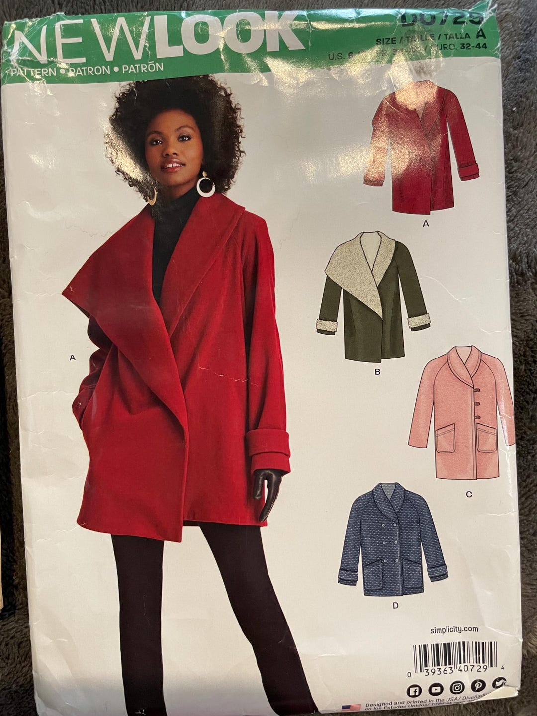 COMFORTABLE CAR COAT Great Coat Pattern for Fall Commuters, College ...