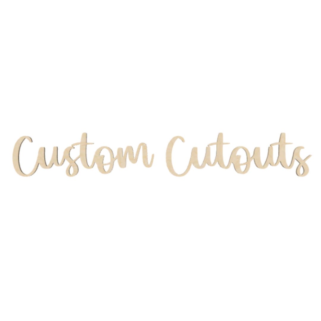Custom Word Cut-outs for Photo Backdrops | Personalized Letter ...