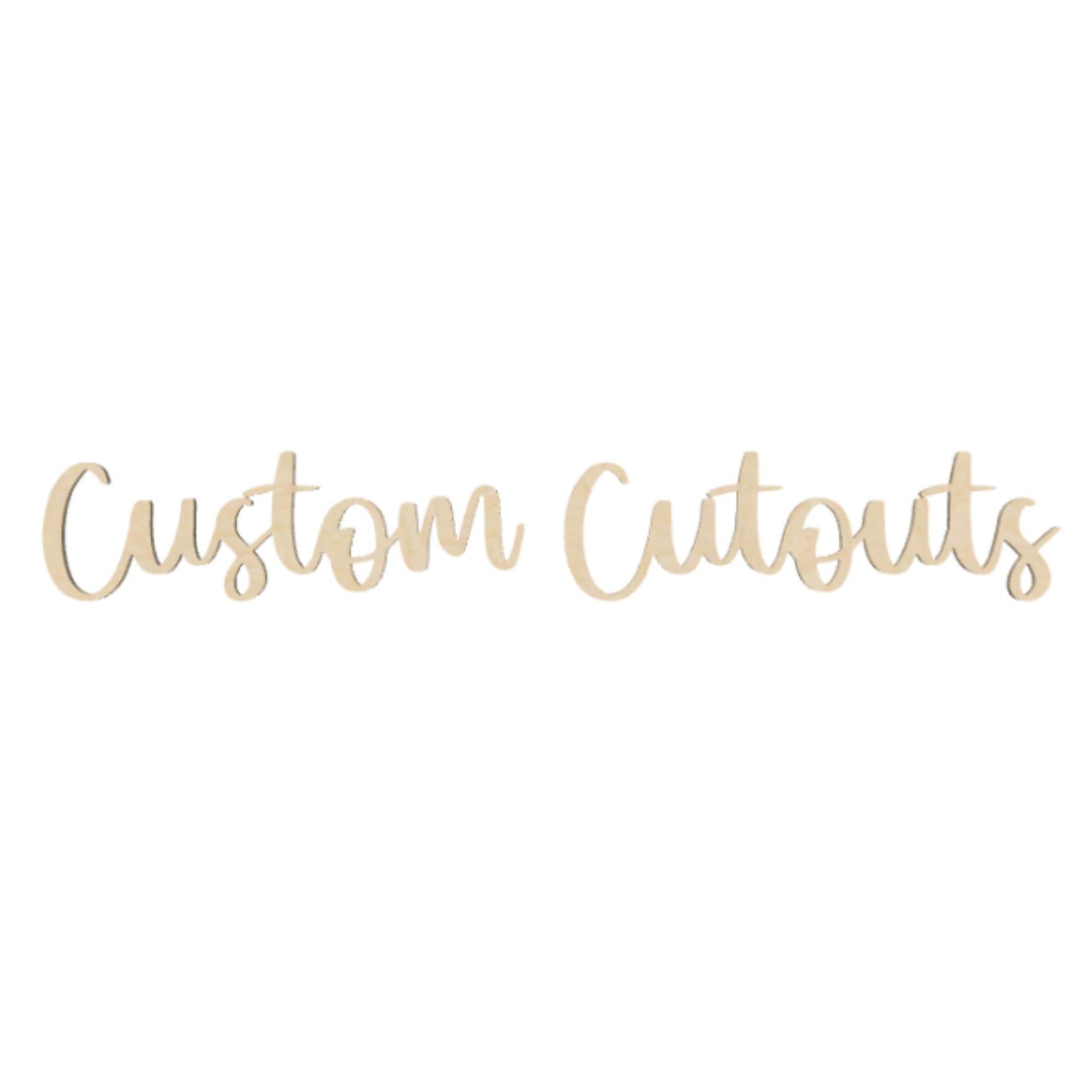 Custom Word Cut-outs for Photo Backdrops | Personalized Letter ...