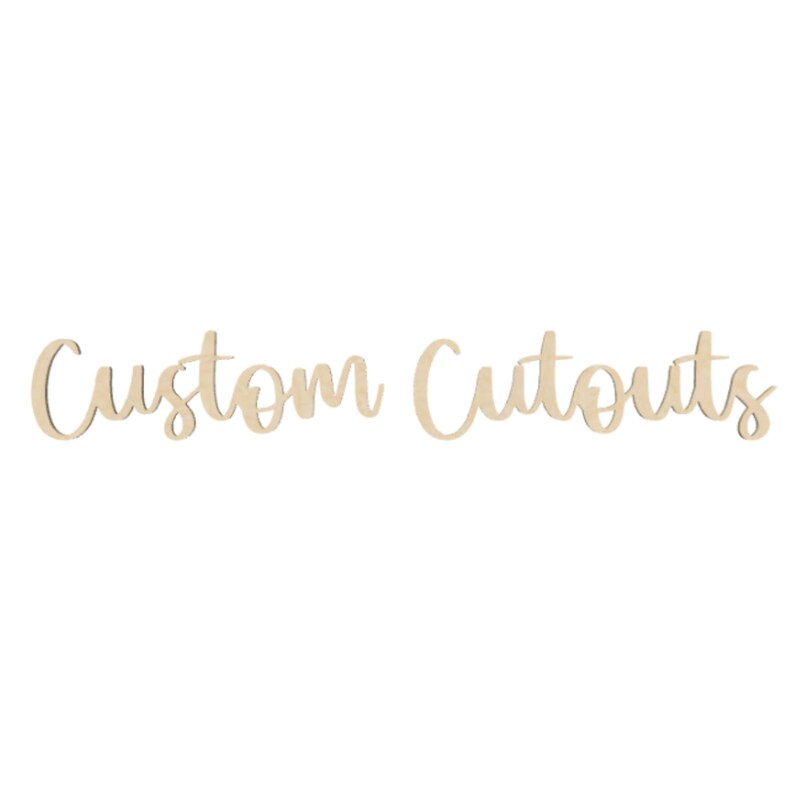 Custom Word Cutout - Etsy
