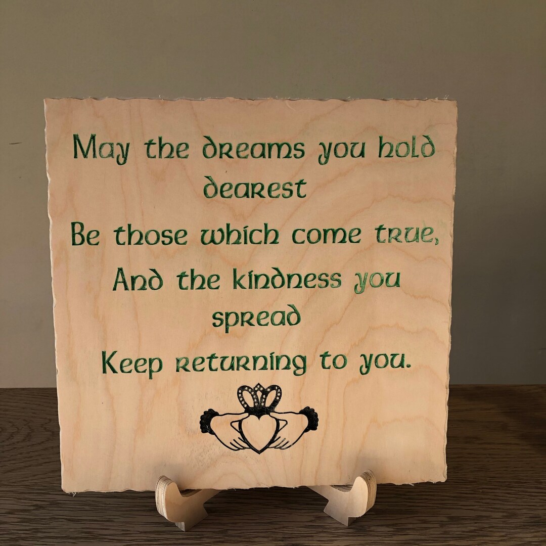 Carved Wood Sign Irish Blessing Irish Prayer Irish Toast - Etsy Österreich