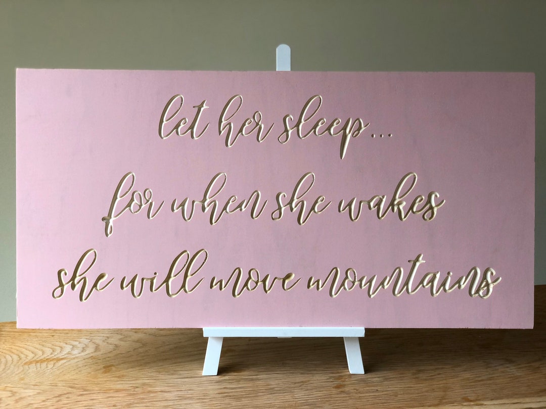 Carved Wood Sign Nursery Decor Girl's Room - Etsy