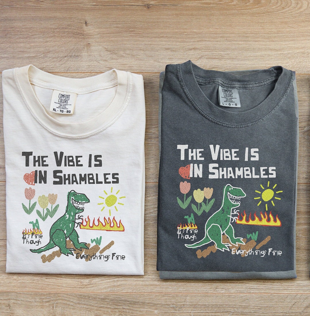 The Vibe is in Shambles Unisex Garment-dyed Comfort Colors T-shirt - Etsy
