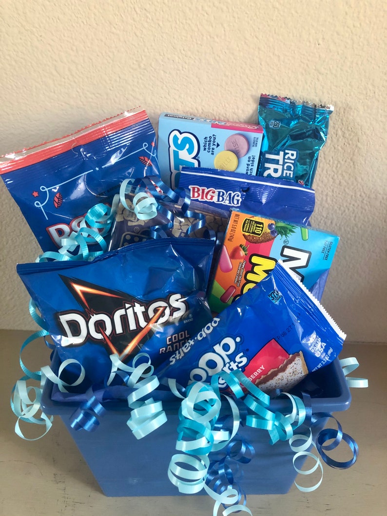 Color Themed Gift Basket Snack Basket Thank You Thinking - Etsy