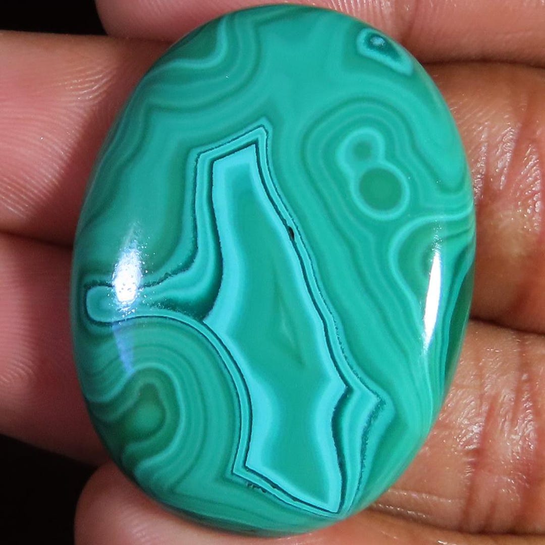 Natural Green Malachite Gemstone | Mix Shape Cabochon Malachite Stone ...