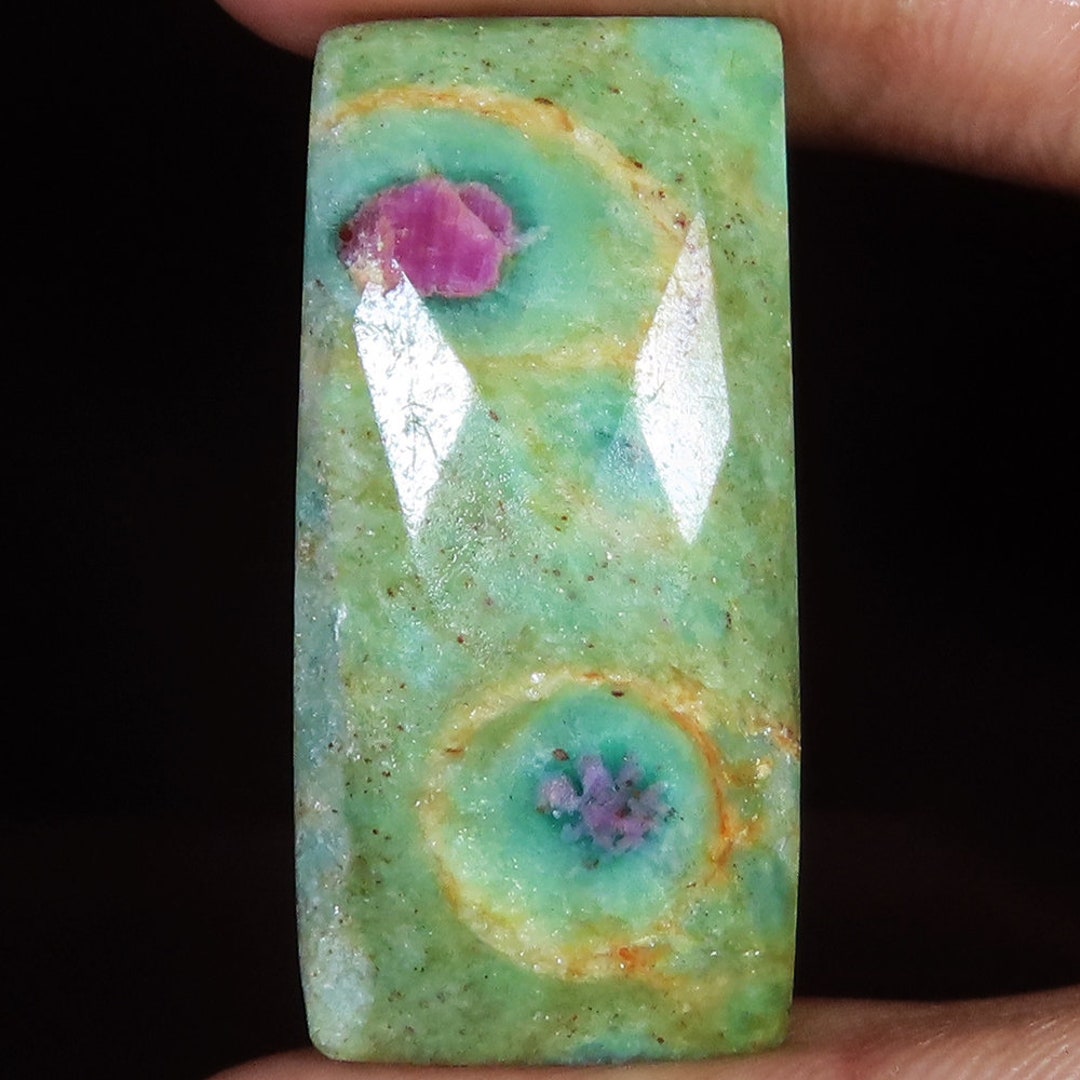 Natural Ruby Fuchsite Precious Cut Gemstone | Ruby Fuchsite Cabochon ...