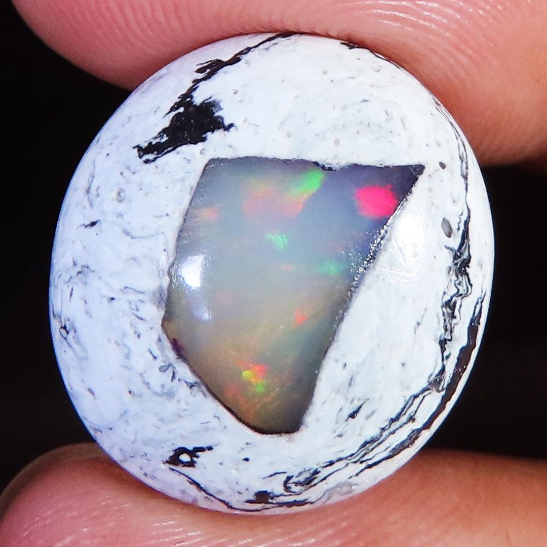 Natural Mexican Fire Opal Gemstone | Mix Shape Cabochon Fire Opal Stone ...