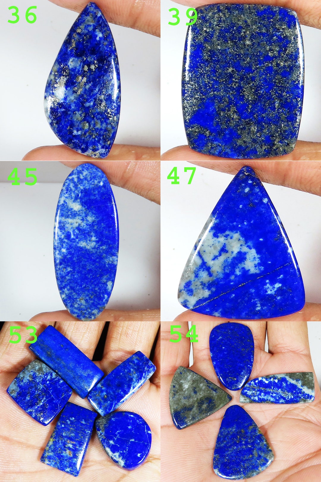 Natural Lapis Lazuli Gemstone Mix Shape Cabochon Lapis Lazuli Stone ...