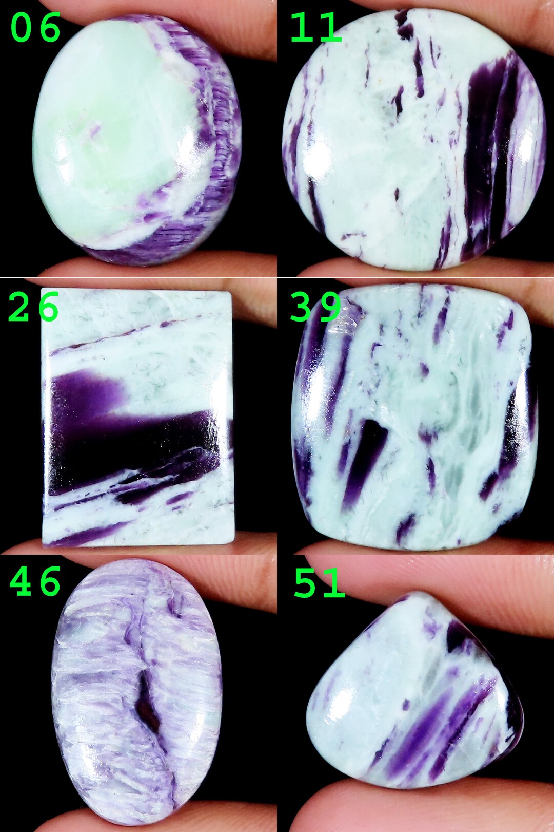 Natural Kammererite Gemstone Mix Shape Cabochon Kammererite Stone Loose ...