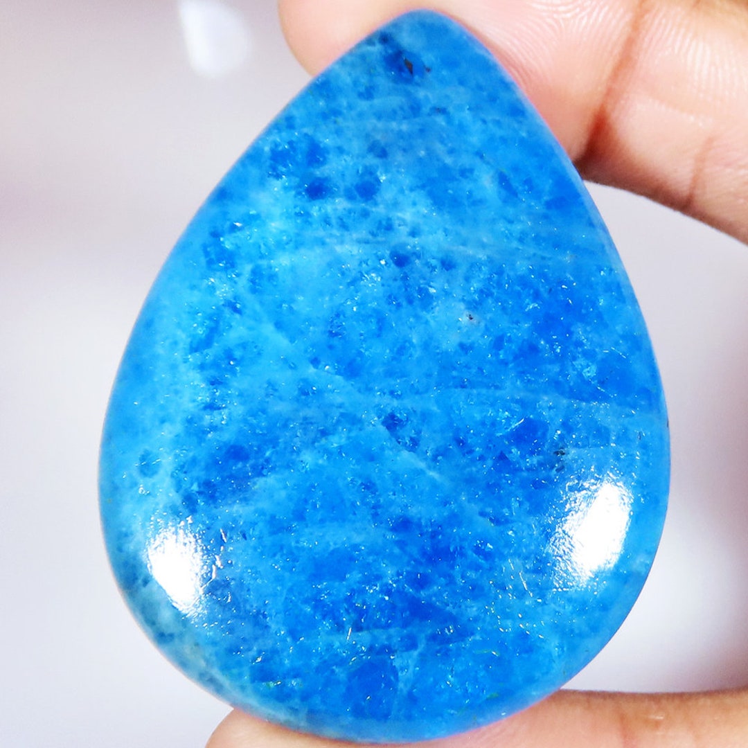 Natural Blue Apatite Gemstone | Mix Shape Cabochon Apatite Stone ...